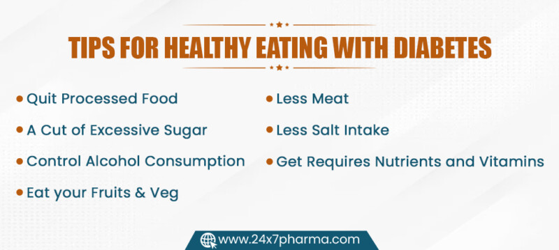 7 Pro Tips for Healthy Eating with Diabetes – 24x7 Pharma